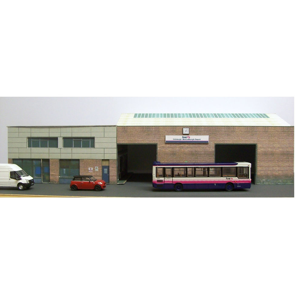 SMW Musselburgh bus depot 1/76 | Kingsway Models