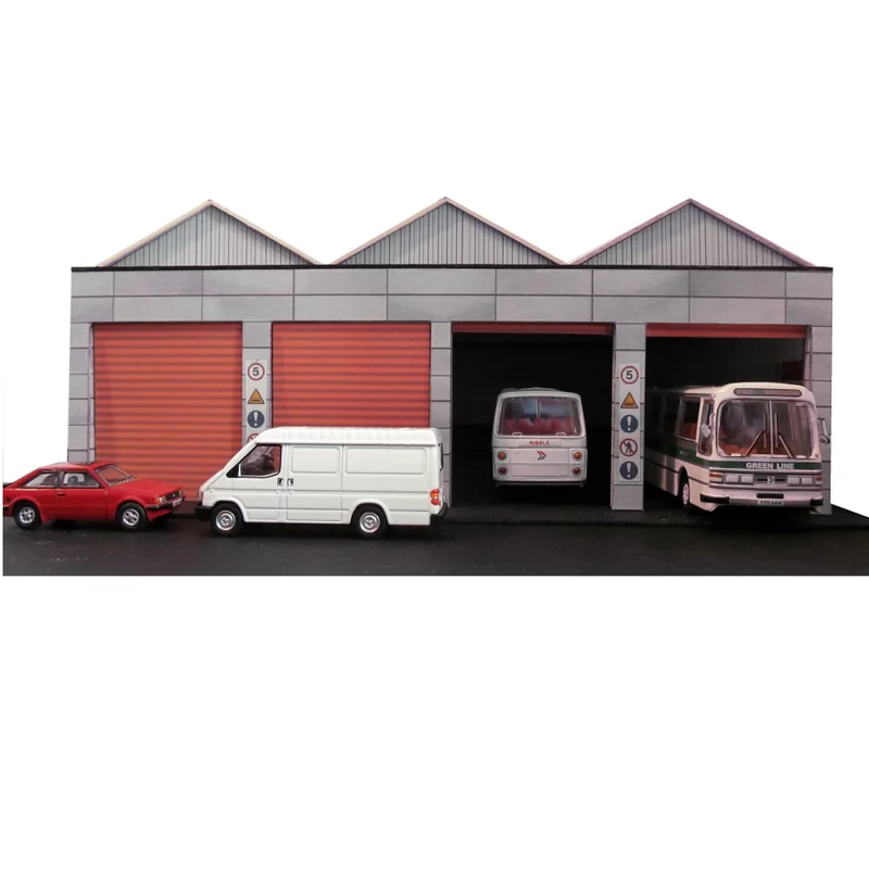 MOD Modern bus garage (includes GGX ext unit) 1/76 | Kingsway Models