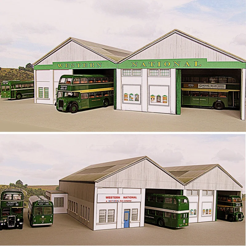 WNH Western National Helston bus depot 1/76 | Kingsway Models