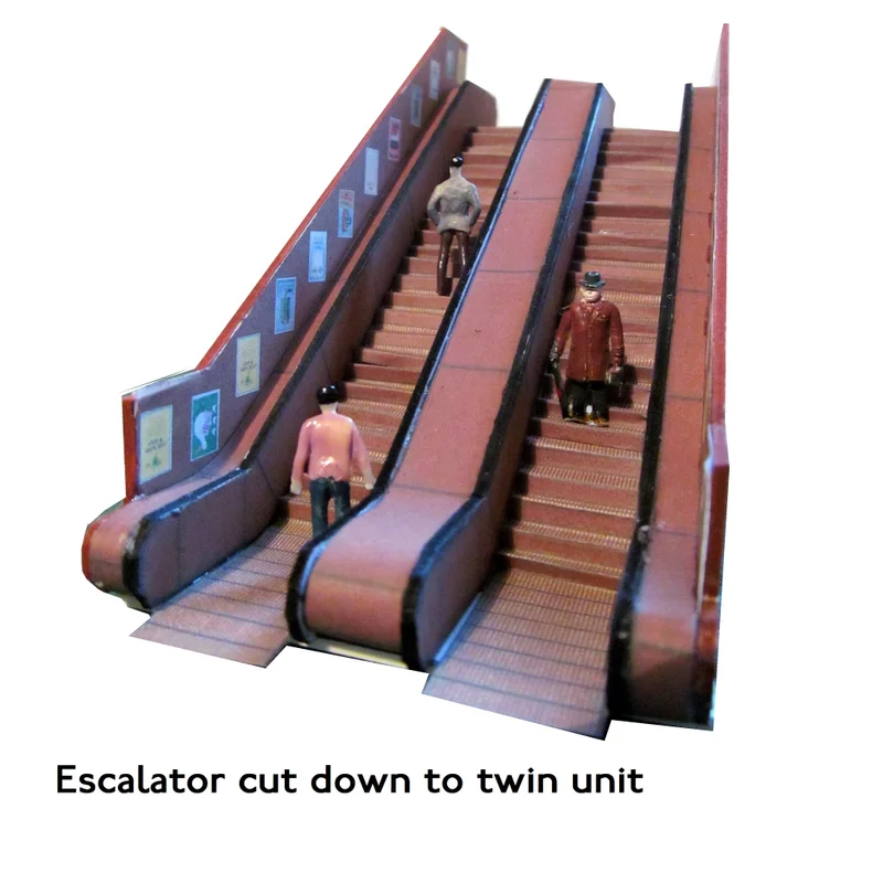 ESC Underground Escalator wood / steel 1/76 | Kingsway Models