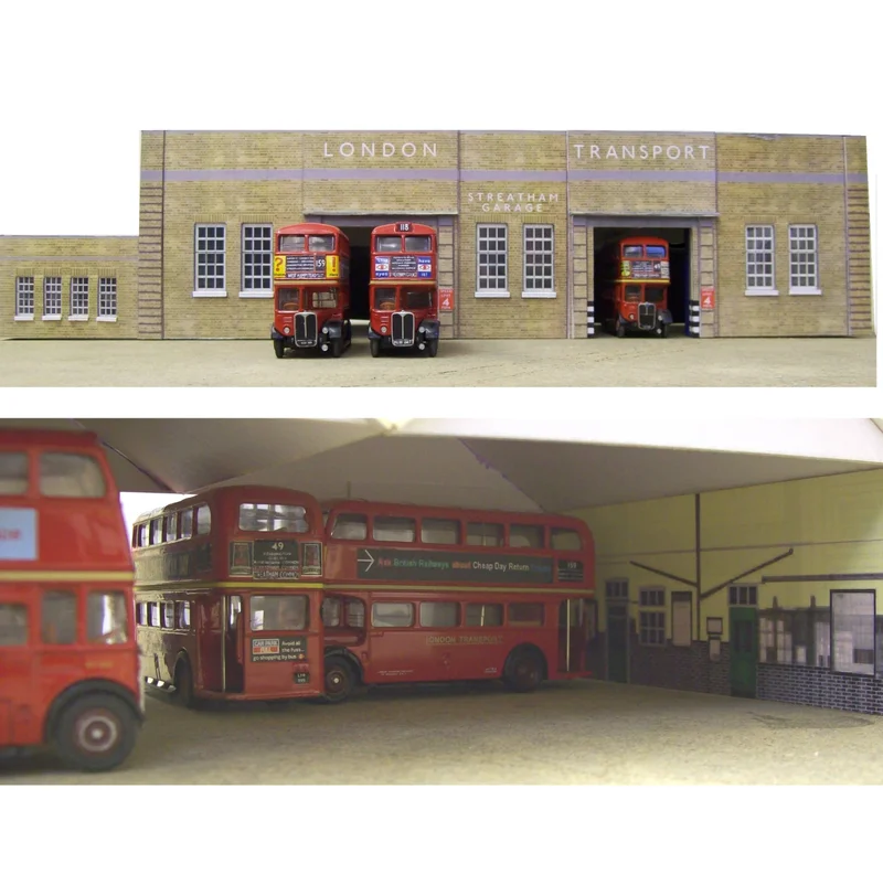 AK Streatham LT central bus garage 1/76 | Kingsway Models