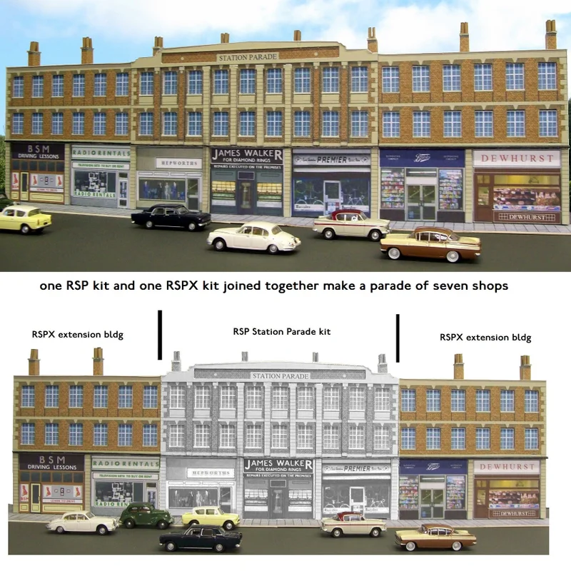 RSP/M/X Romford Station Parade half relief 1/76 | Kingsway Models