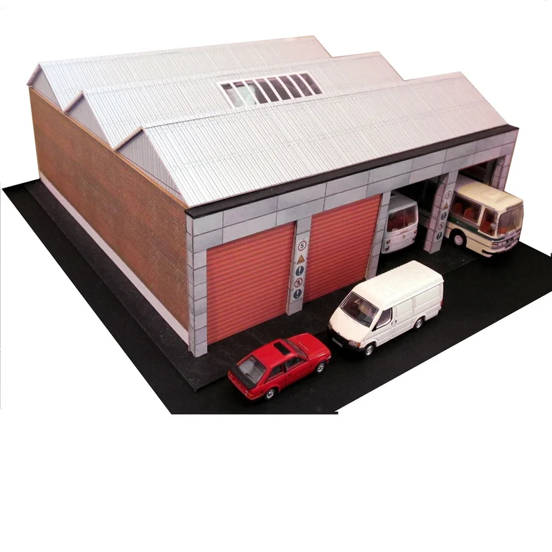 MOD Modern bus garage (includes GGX ext unit) 1/76 | Kingsway Models