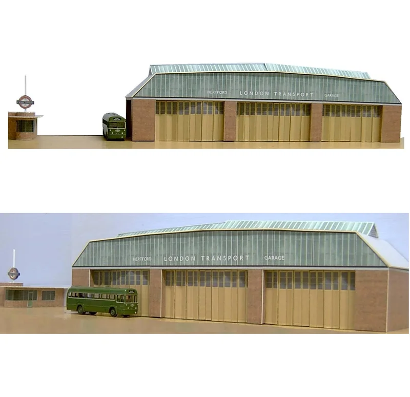 HG Hertford LT country bus garage 1/76 | Kingsway Models