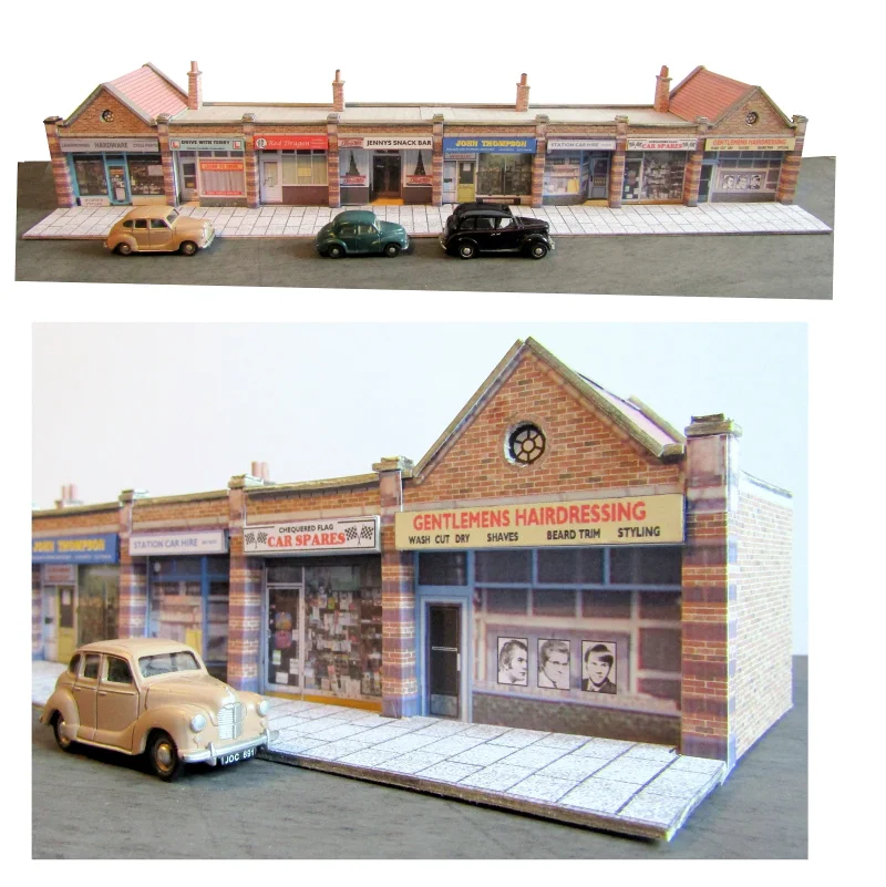 SAS Station Approach Shops 1/76 (full relief) | Kingsway Models
