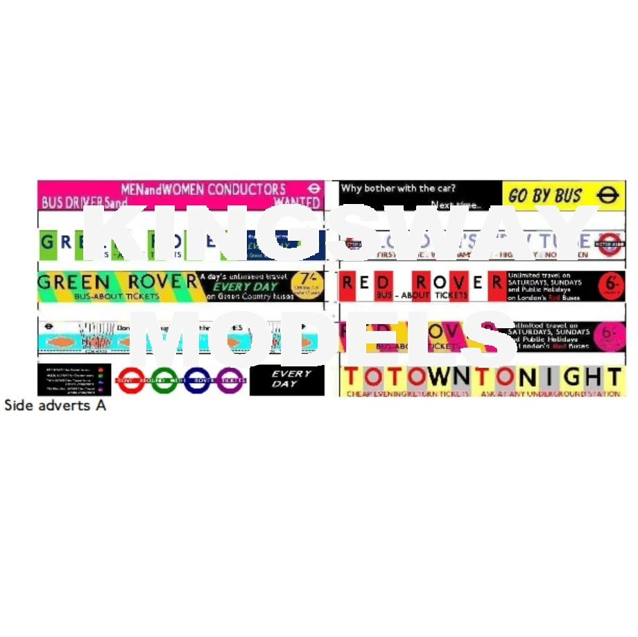 Adhesive bus adverts | Kingsway Models