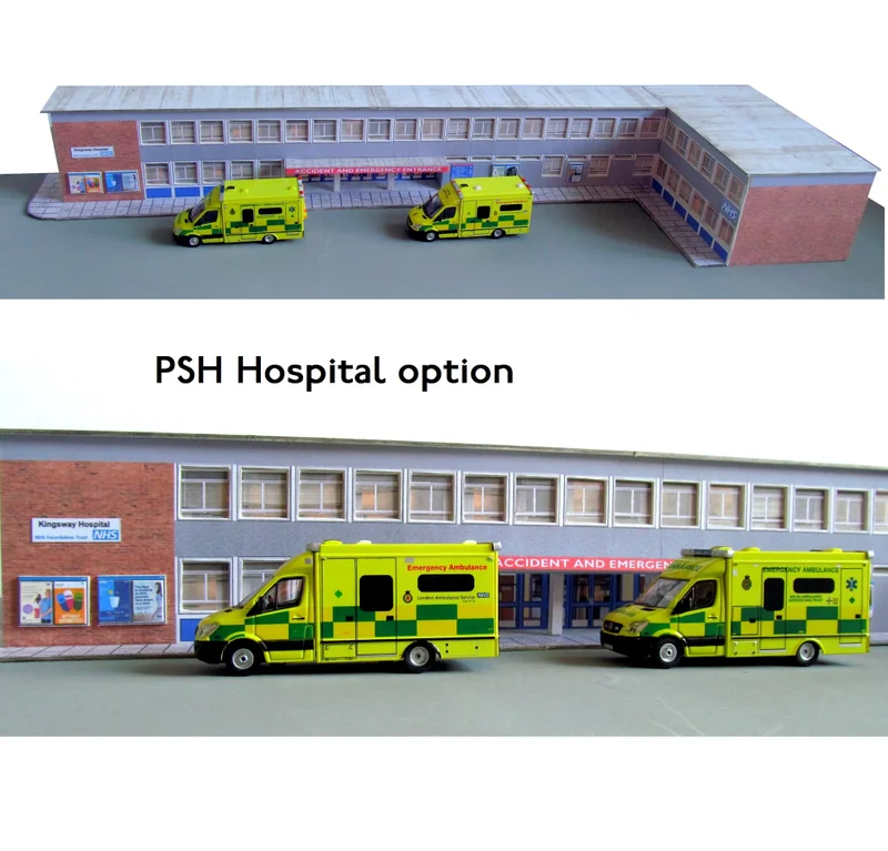 PSH Sun Hill Police Station / Hospital 1/76 | Kingsway Models