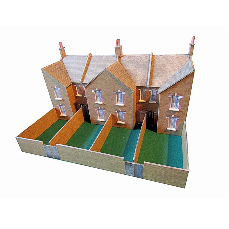 TERDF Victorian terraced houses full relief 1/76 | Kingsway Models