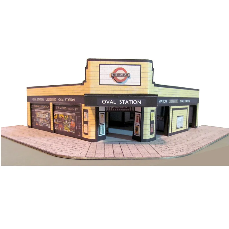 OS Oval Underground Station 1/76 | Kingsway Models