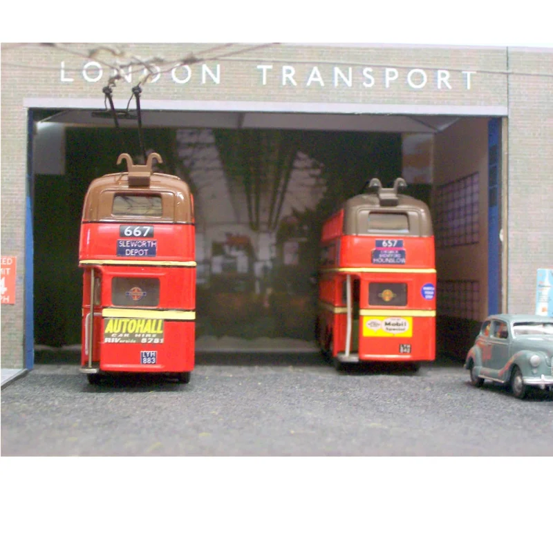 IH Isleworth LT trolleybus depot 1/76 | Kingsway Models