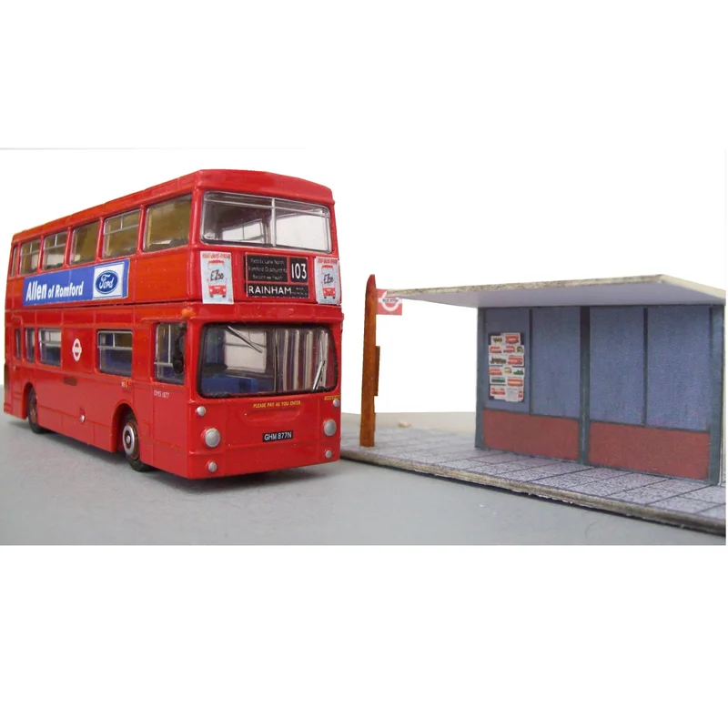 LTS London Transport bus shelters (6) 1/76 | Kingsway Models