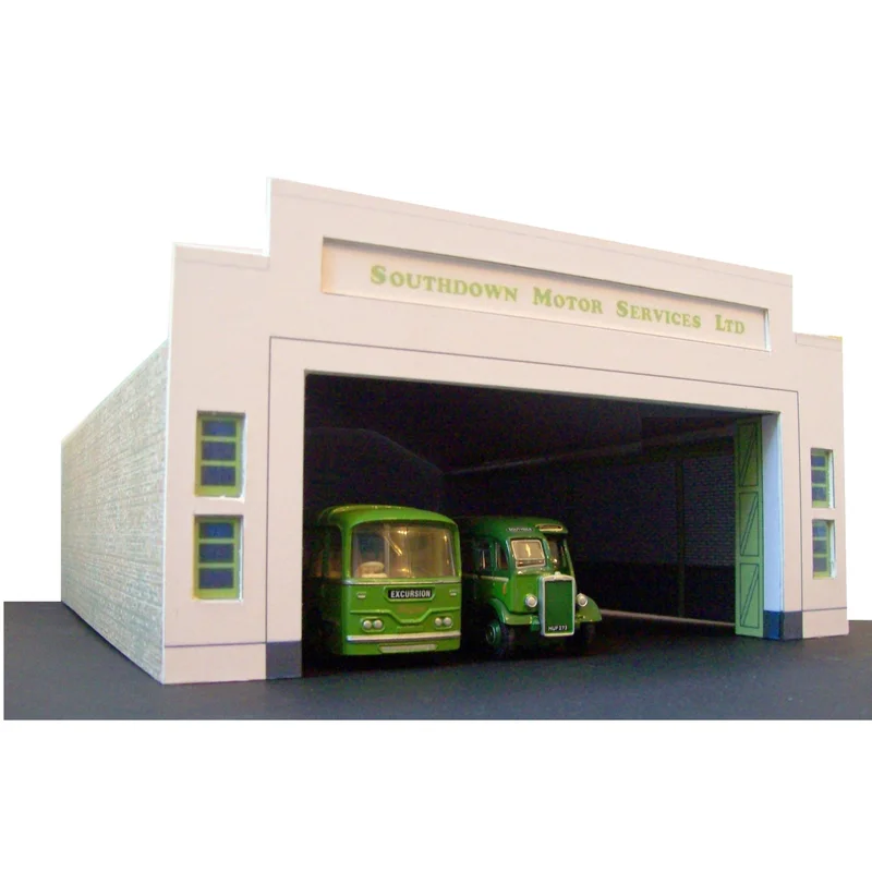 SHAY Southdown Hayling Island bus depot 1/76 | Kingsway Models