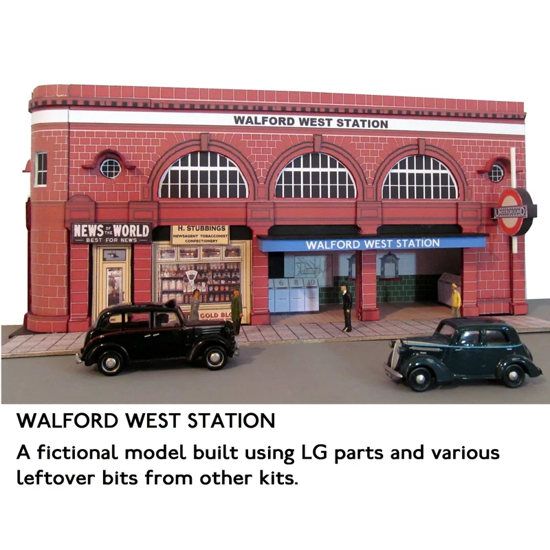 LG Leslie Green style Underground station frontage kit 1/76 | Kingsway ...