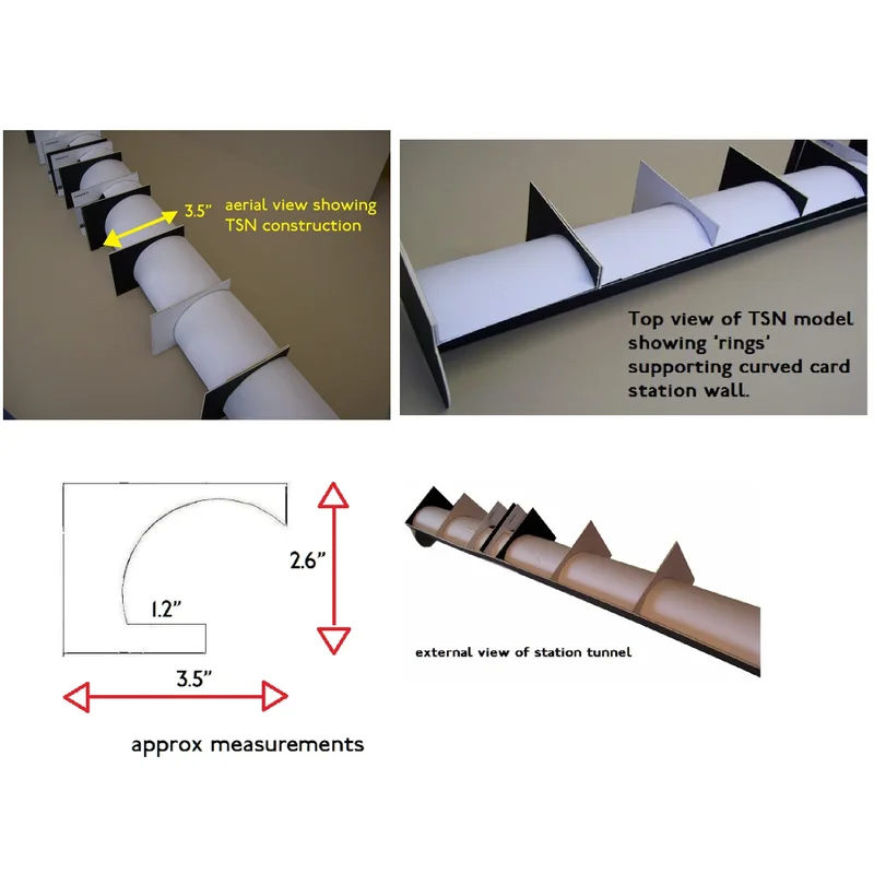 TSN Underground station tube tunnel 1/76 | Kingsway Models