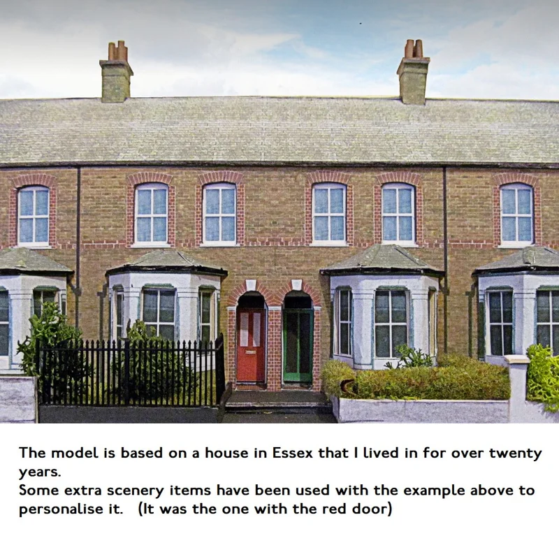 TERC Edwardian terraced houses half relief 1/76 | Kingsway Models