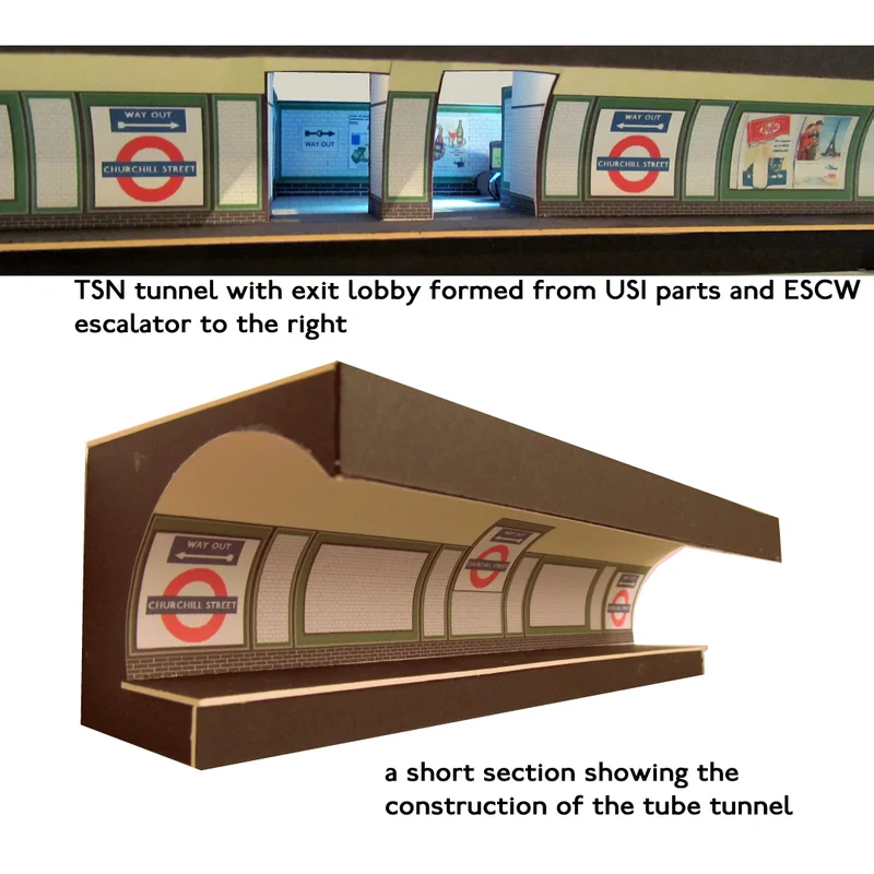 TSN Underground station tube tunnel 1/76 | Kingsway Models
