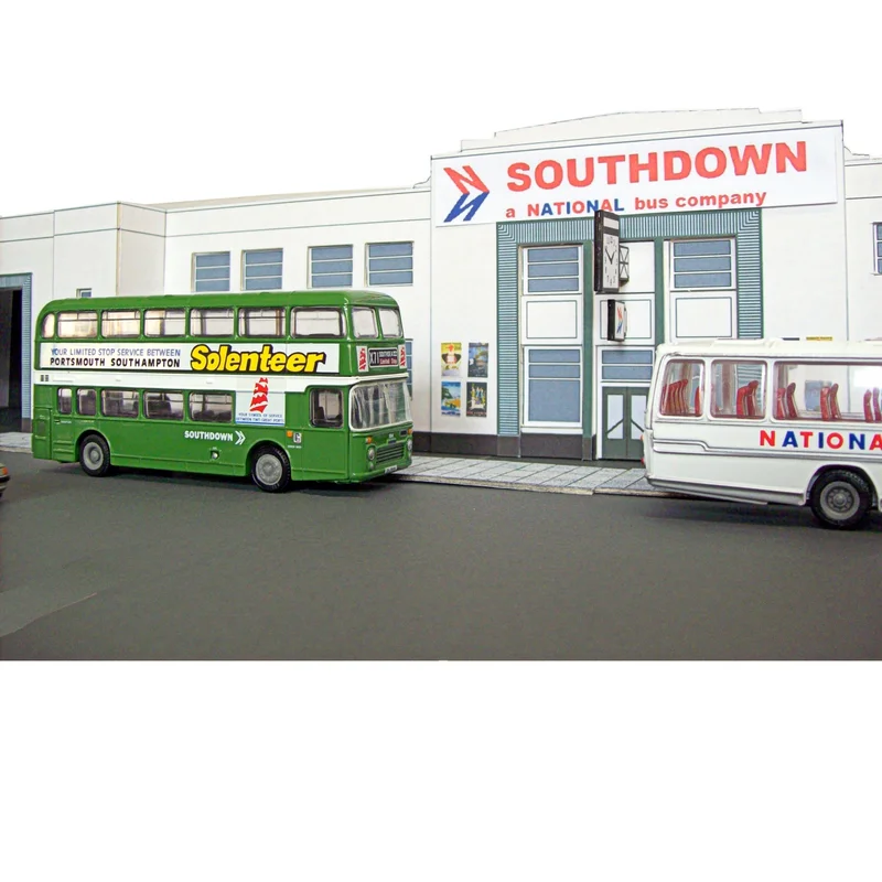 SPH Southdown Hilsea bus depot 1/76 | Kingsway Models
