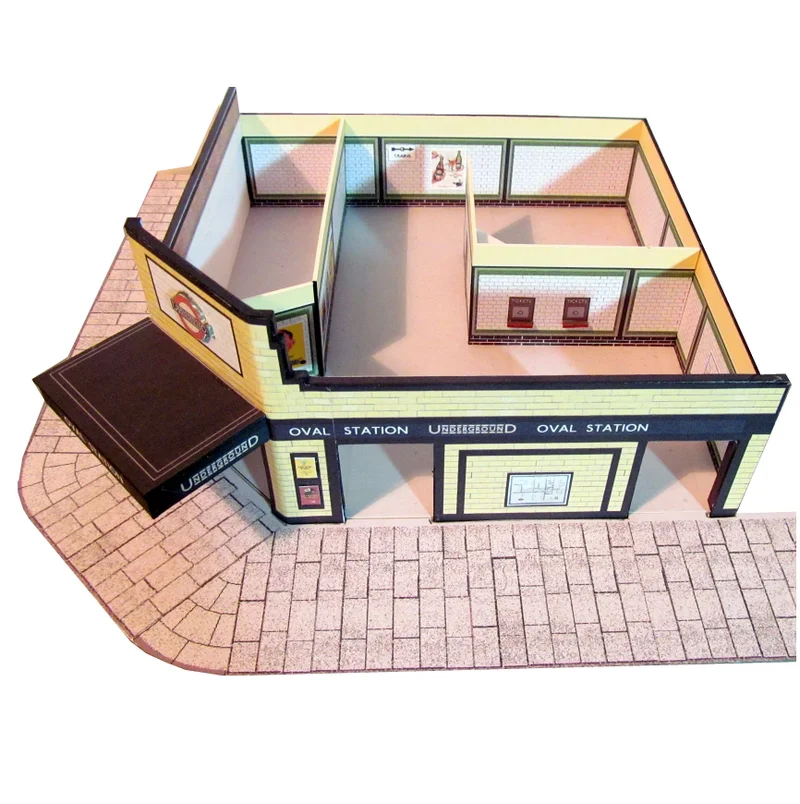 OS Oval Underground Station 1/76 | Kingsway Models