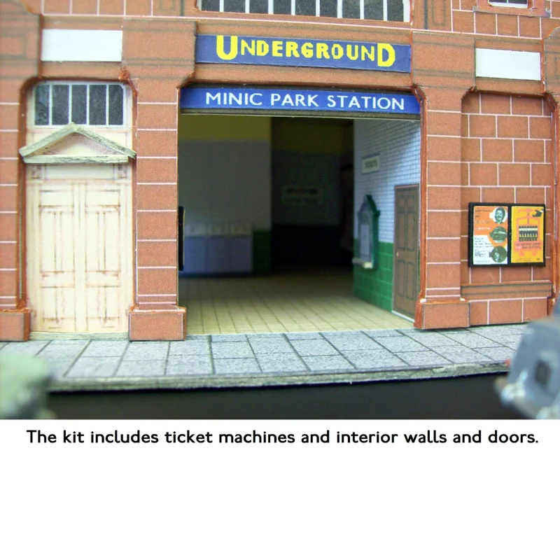 LG Leslie Green style Underground station frontage kit 1/76 | Kingsway ...