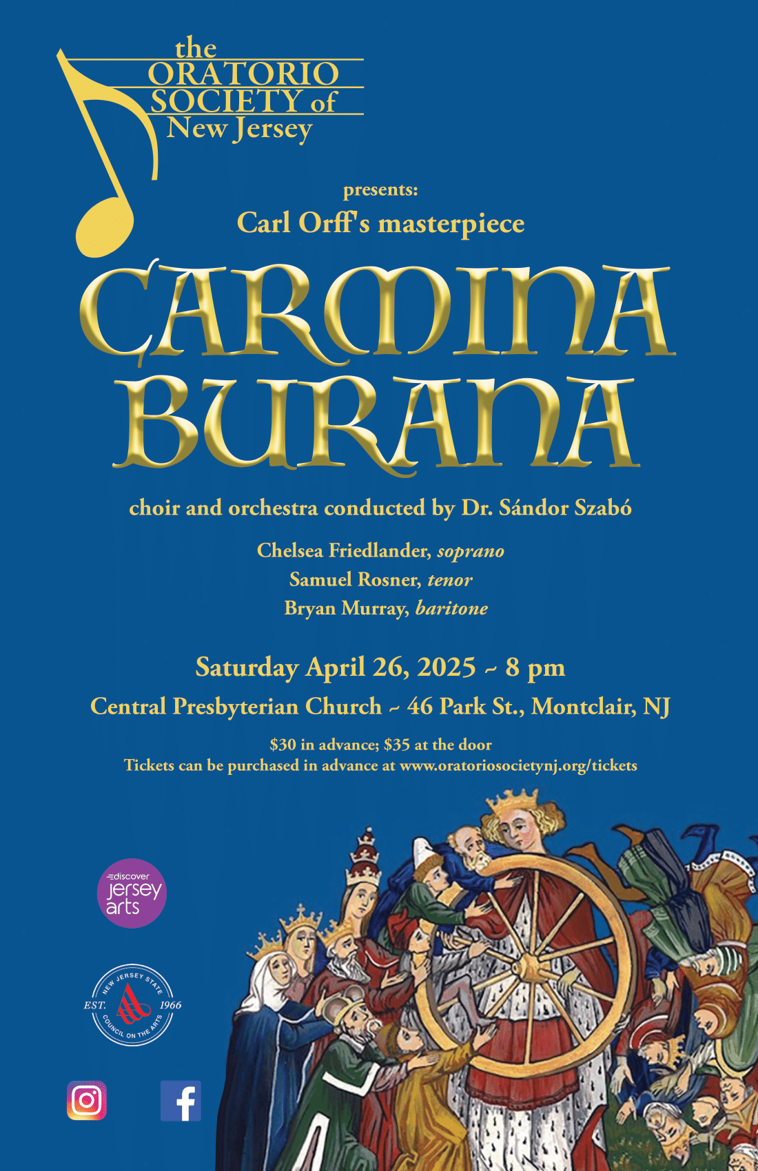 2025 Spring Concert - Carmina Burana | Oratorio Society NJ