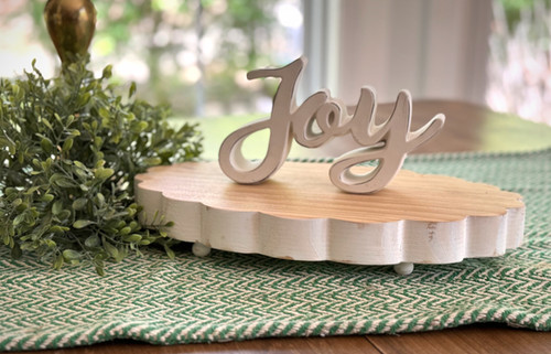 Scallop Riser w/Spooled Feet - Medium | twistedfarmhousedesi