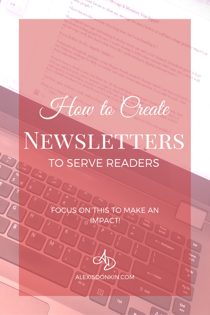 How to Create Newsletters to Serve Readers - Alexis Donkin