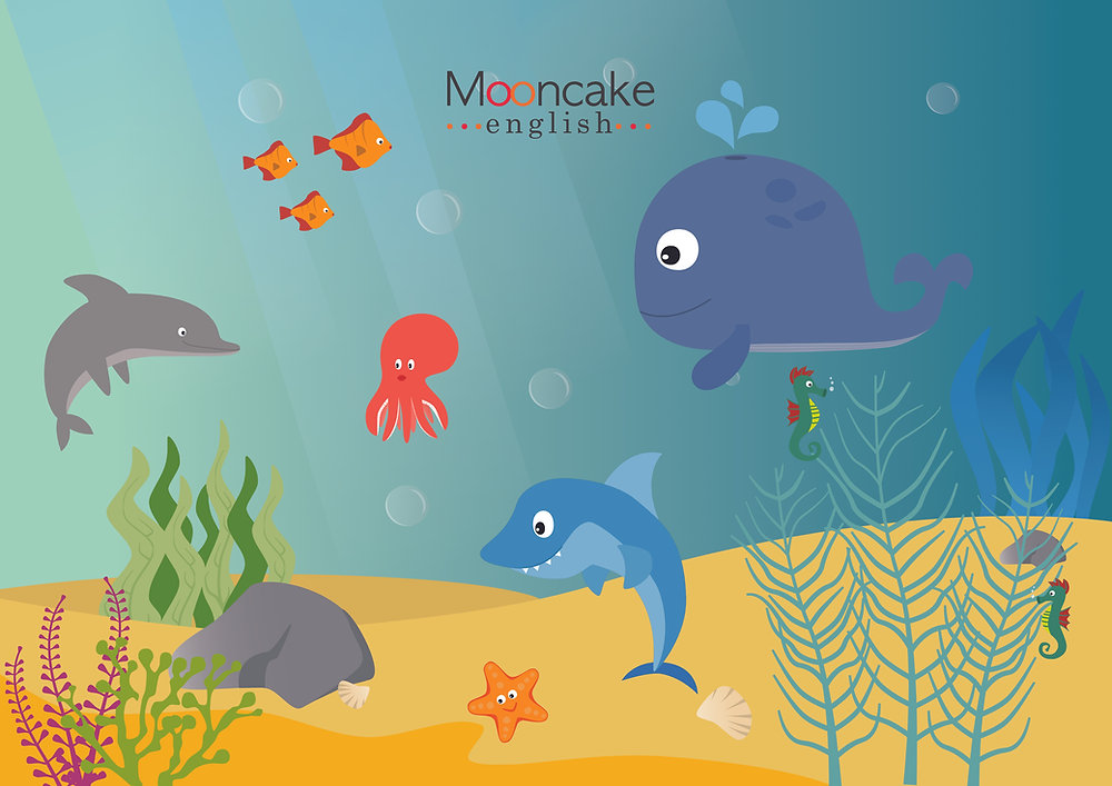 Teach Sea Animals Names Using Sea Animal Flashcards with this free ESL ...