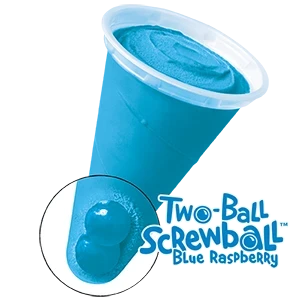 Two-Ball Screwball Blue- Rasberry - Case of 24 | Ice Cream Float