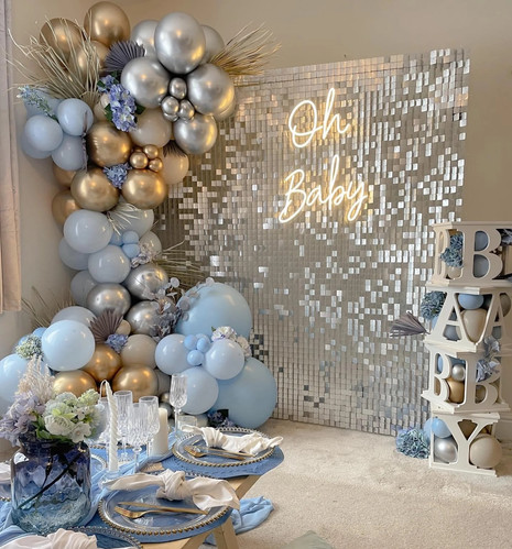 Baby shower celebration party decoration shimmer wall package In ...