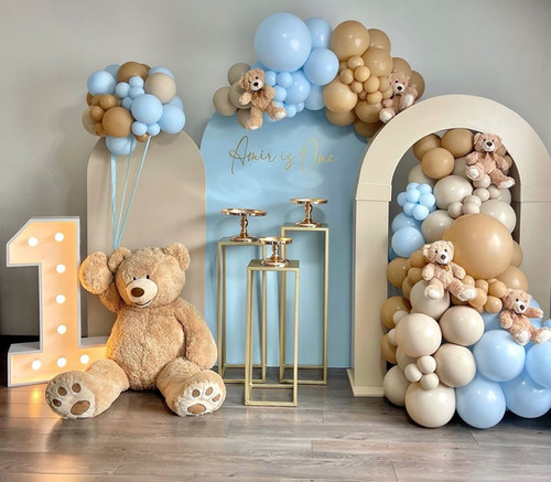 Auckland Teddy Bear theme baby 1st birthday party decoration package ...