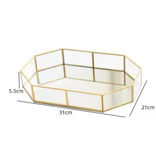 Mirror Shadow Octagonal Dessert refreshment Boxes | just joy events