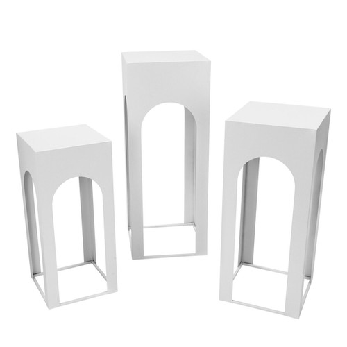 White Hollow Plinths | just joy events