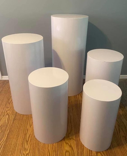 Circular Round Plinths Pedestals | just joy events