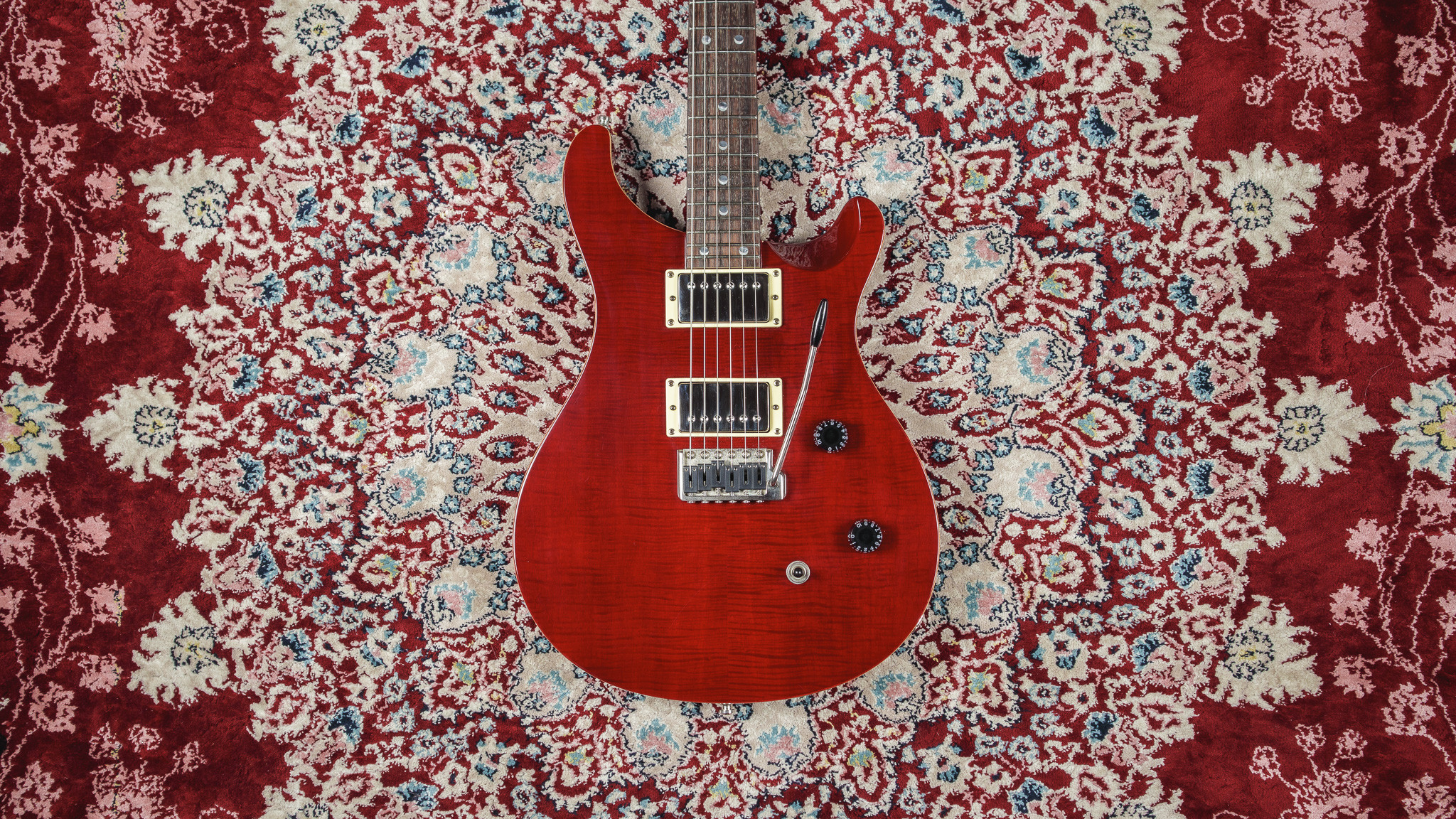 PRE-LOVED - PRS SE Custom 24 - Ruby Burst - 2008 | The Woodshed Guitars