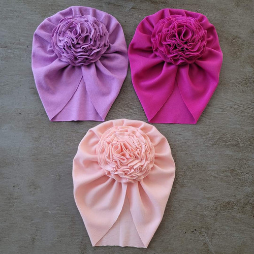 Flower Turbans (Newborn-Toddler) | Cutuful Designs