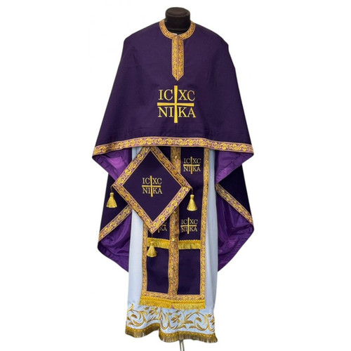 Orthodox embroidered priests's vestment - Priest robe - Liturgical ...
