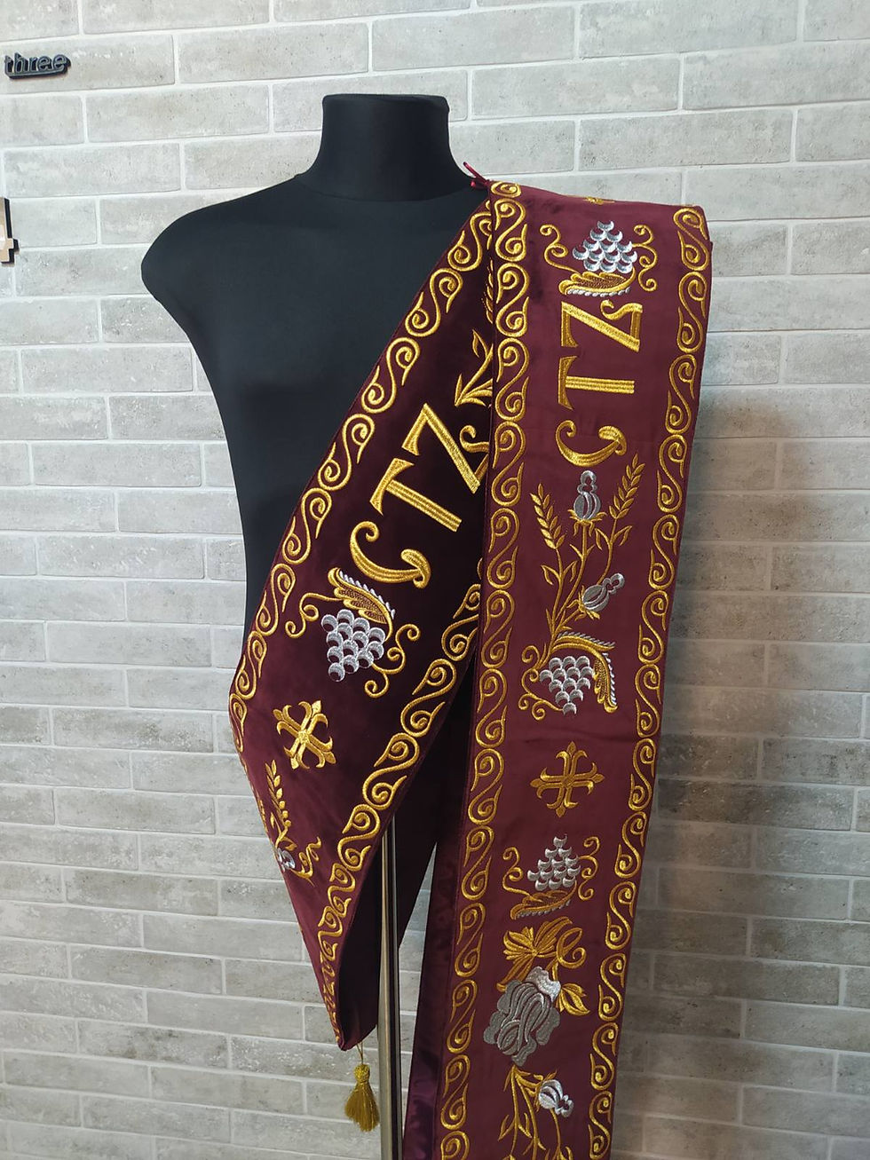 Slavic deacon double orar - Protodeacon's orarion - Orthodox priest ...