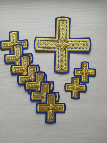 Deacon vestment's crosses - Set of crosses for deacon vestment - Deacon ...