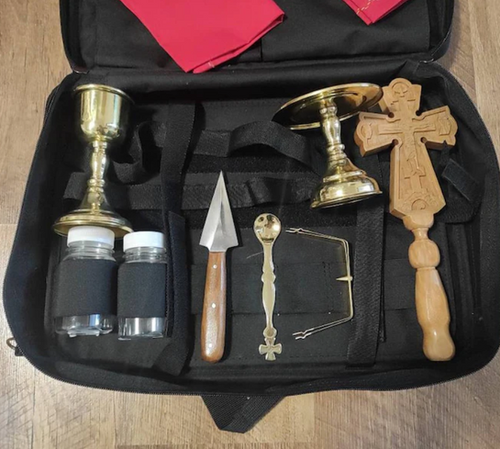 Small liturgical traveler set, priest's set for traveling, priests ...