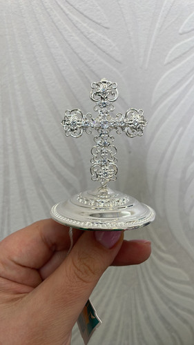 Silver miter cross with stones, gold cross for bishops mitra, mitras ...