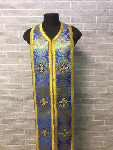 Greek brocade priest set of stole and cuffs - Communion set - Orthodox ...