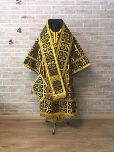 Black Bishop's Vestments - Vestment set for Bishop - Archbishop liturgy ...