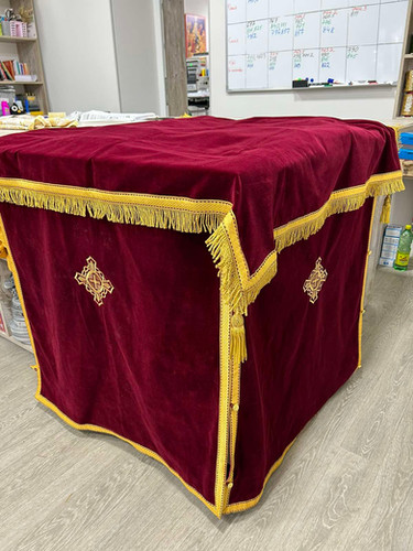 Velvet altar cover - Covers for the altar table - Proskomydia table ...