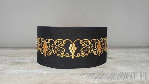 Greek style Skufia - Greek Skufia Calotte Black in Velvet - biretta ...
