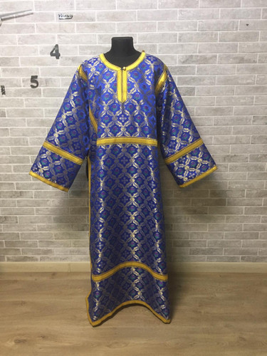 Orthodox floral brocade sticharion - stikhar - Altar Server Reader Robe ...