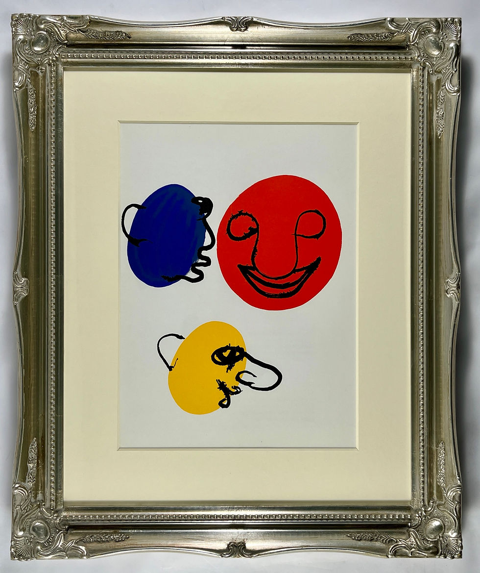 Alexander Calder - Original Heliogravure 1976 Faces | Canon & Rare