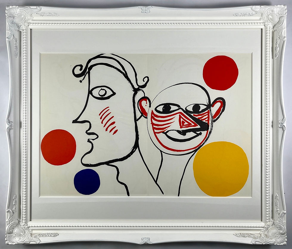 Alexander Calder - Original Heliogravure 1976 Faces | Canon & Rare