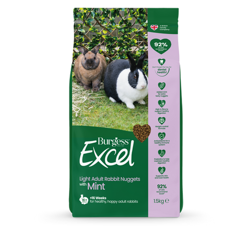 Burgess Excel Light Pellets for Overweight Rabbits | Burgess Australia