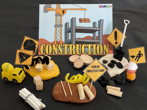 Construction Site Sensory Dough Kit | Eduplay