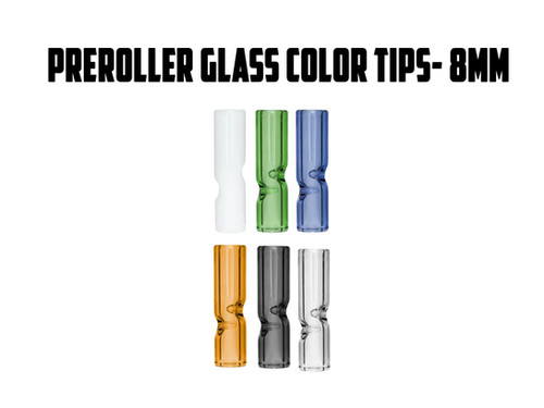 8mm Color- Glass Tips-Round | Caligars